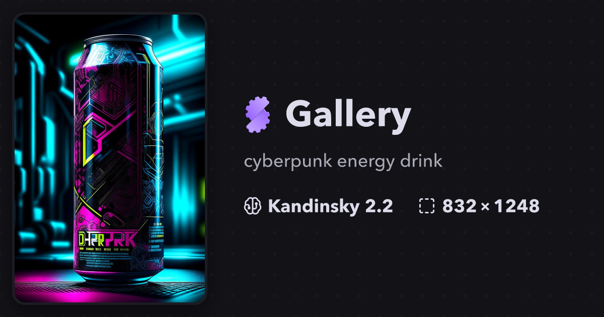 "cyberpunk energy drink" | Gallery | Stablecog