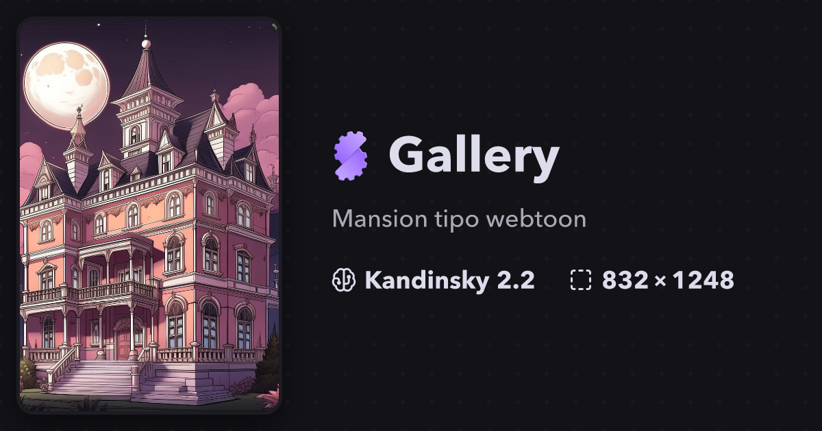 "Mansion tipo webtoon" | Gallery | Stablecog