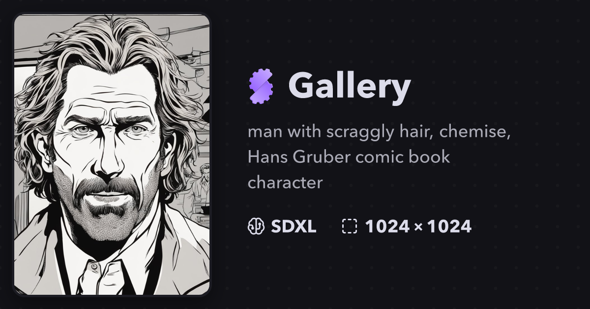 "man with scraggly hair, chemise, Hans..." | Gallery | Stablecog