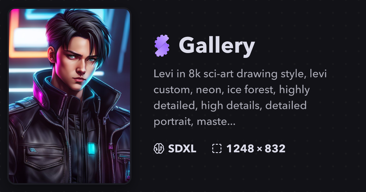 "Levi in 8k sci-art drawing style, lev..." | Gallery | Stablecog