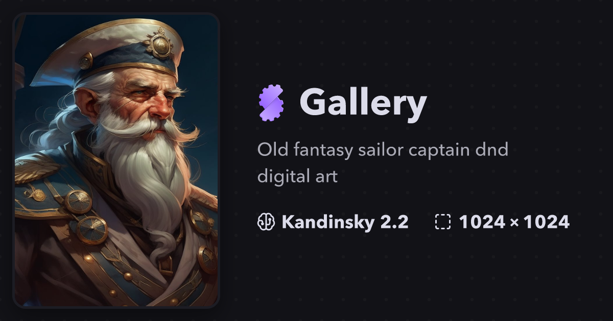 "Old fantasy sailor captain dnd digita..." | Gallery | Stablecog