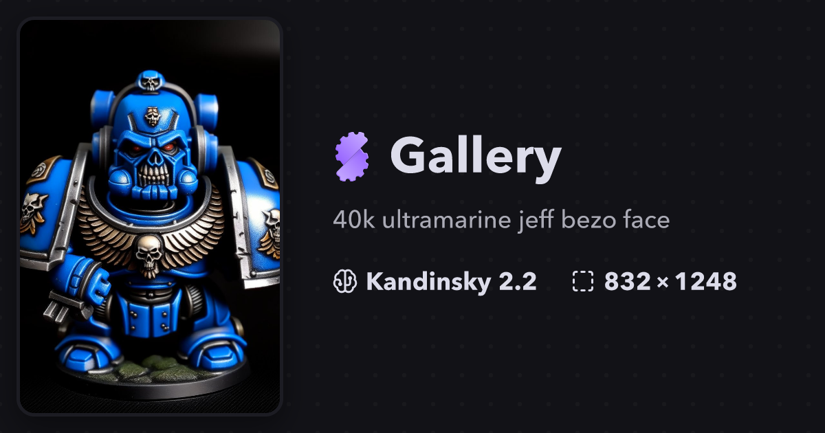 "40k ultramarine jeff bezo face" | Gallery | Stablecog