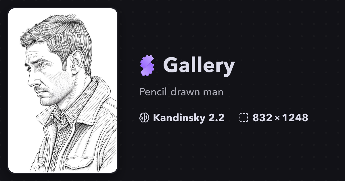 "Pencil drawn man" | Gallery | Stablecog