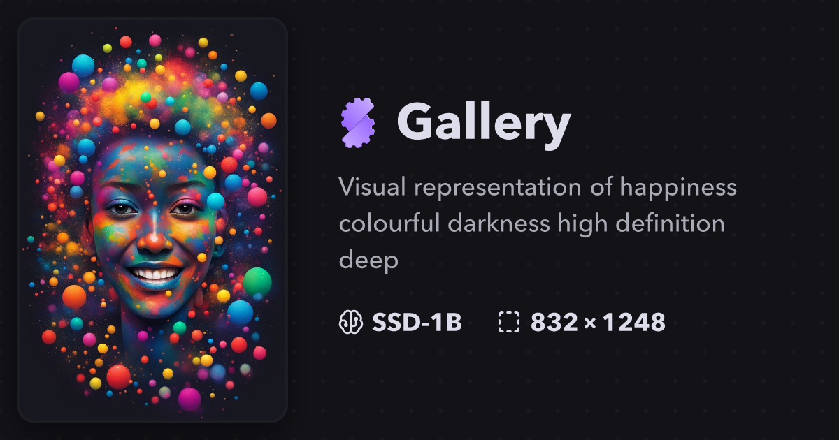 Visual representation of happiness colourful darkn... | Gallery