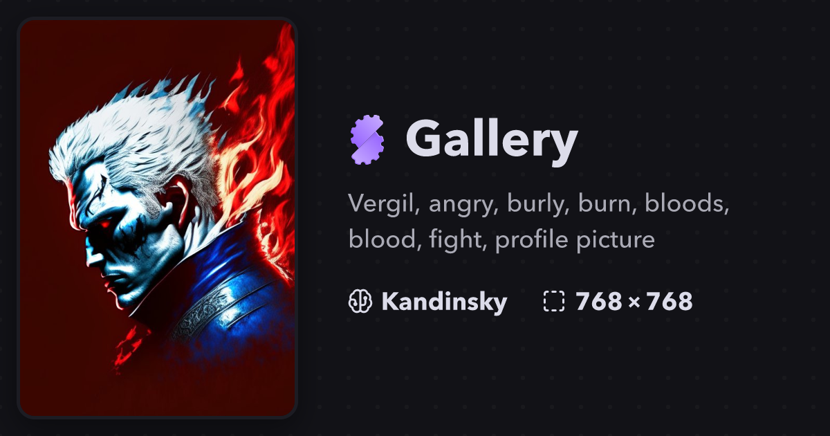 "Vergil, angry, burly, burn, bloods, b..." | Gallery | Stablecog