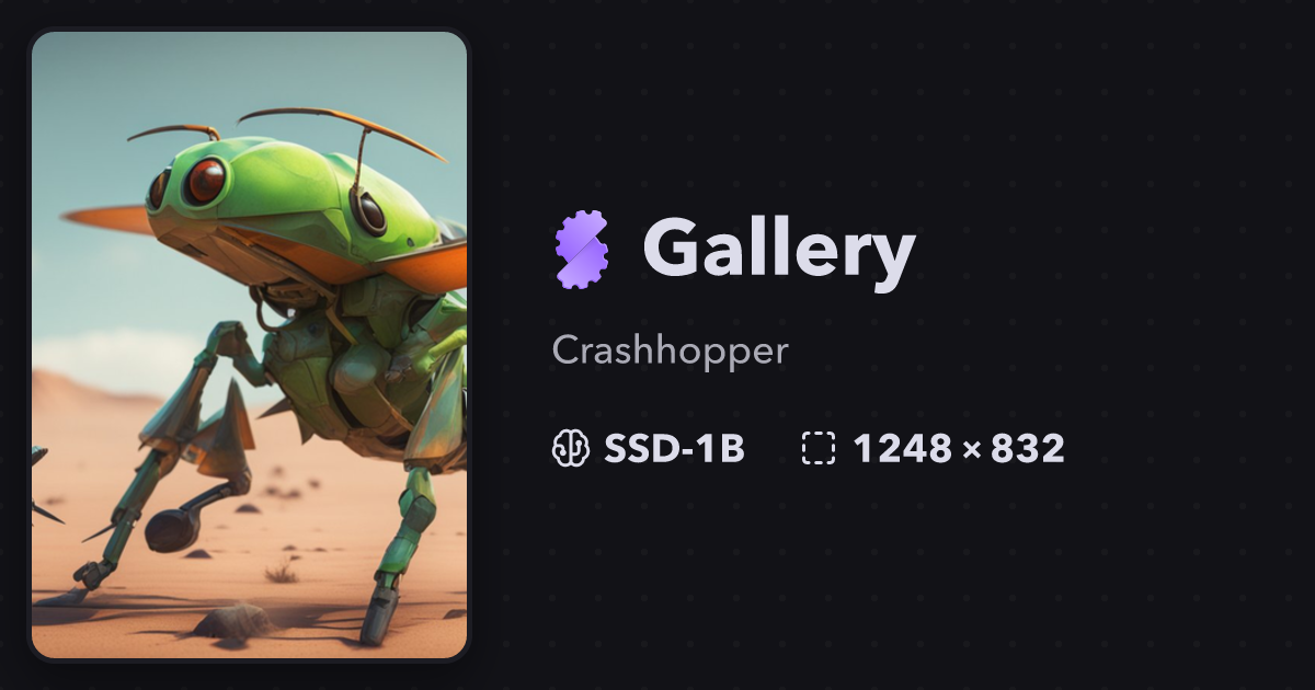 "Crashhopper" | Gallery | Stablecog