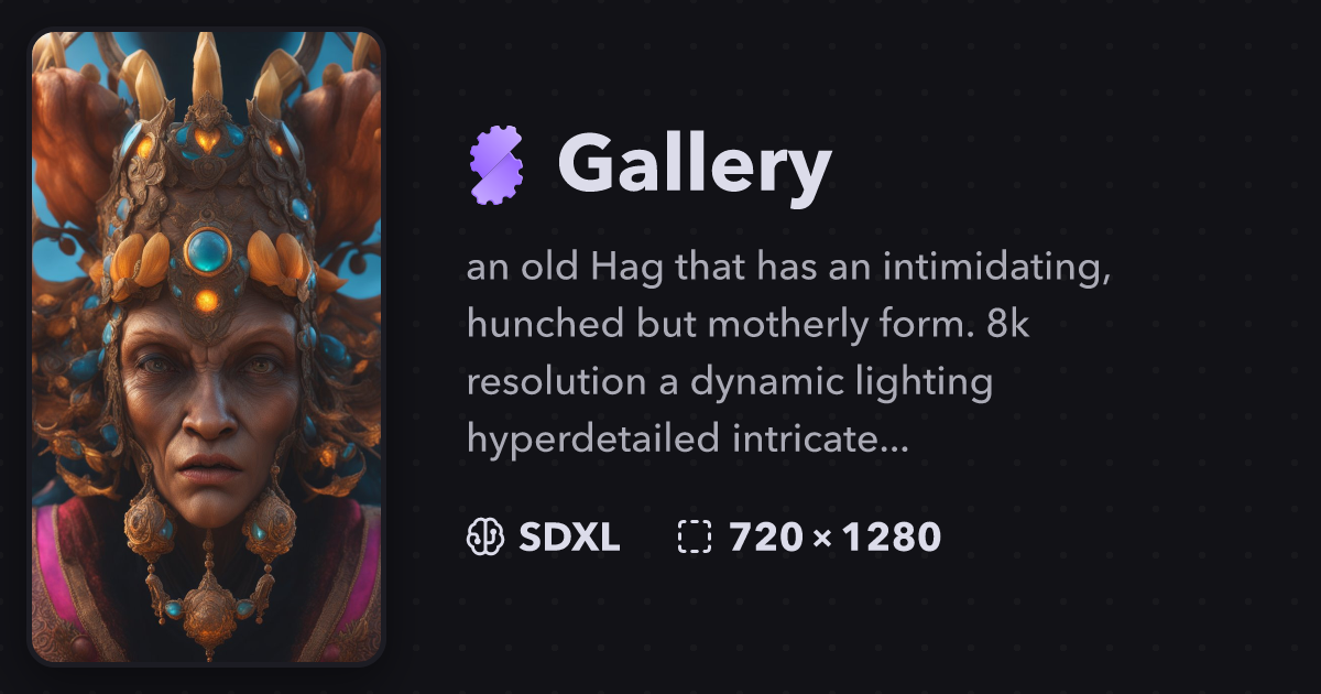 "an old Hag that has an intimidating, ..." | Gallery | Stablecog