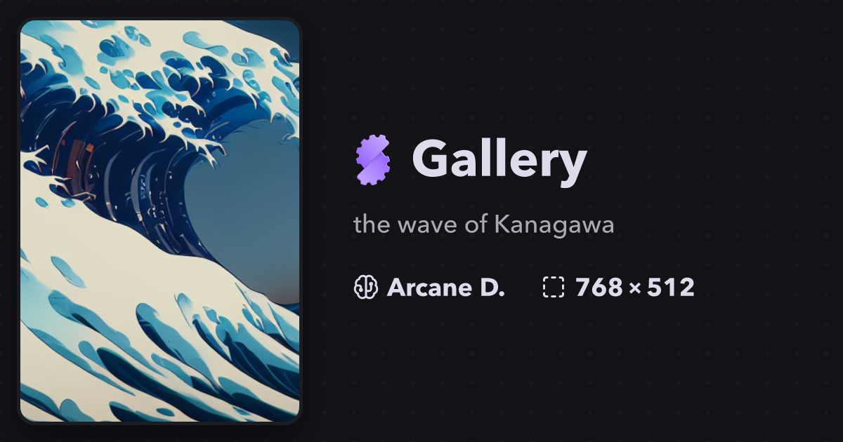 "the wave of Kanagawa" | Gallery | Stablecog