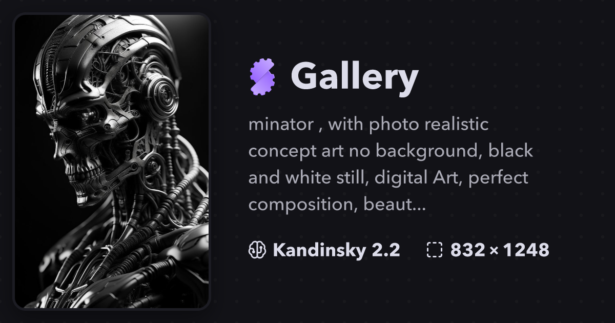 "minator , with photo realistic concep..." | Gallery | Stablecog