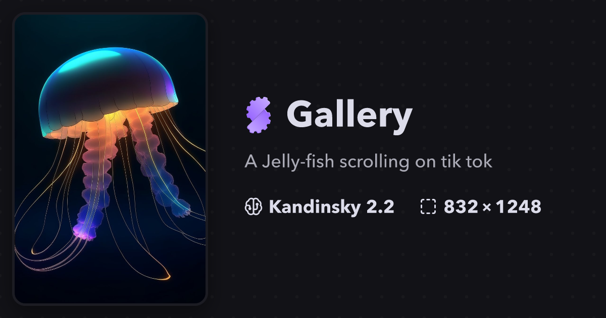 "A Jelly-fish scrolling on tik tok" | Gallery | Stablecog