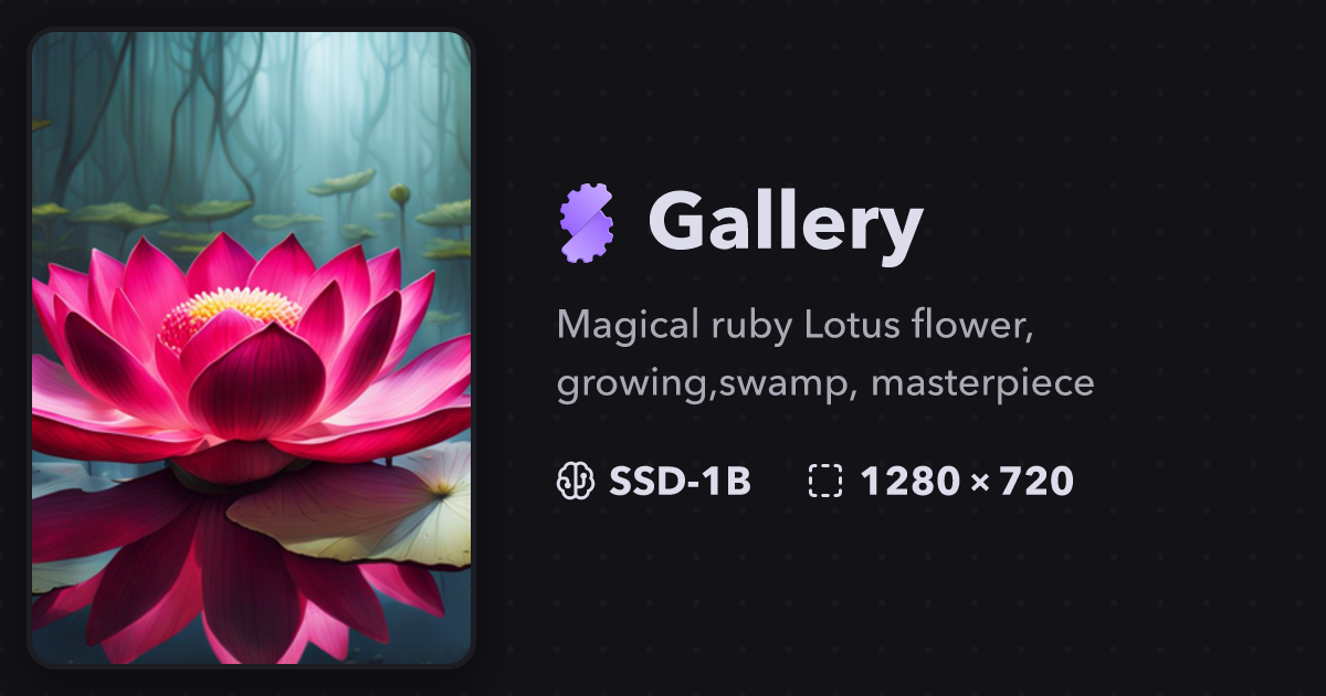 "Magical ruby Lotus flower, growing,sw..." | Gallery | Stablecog
