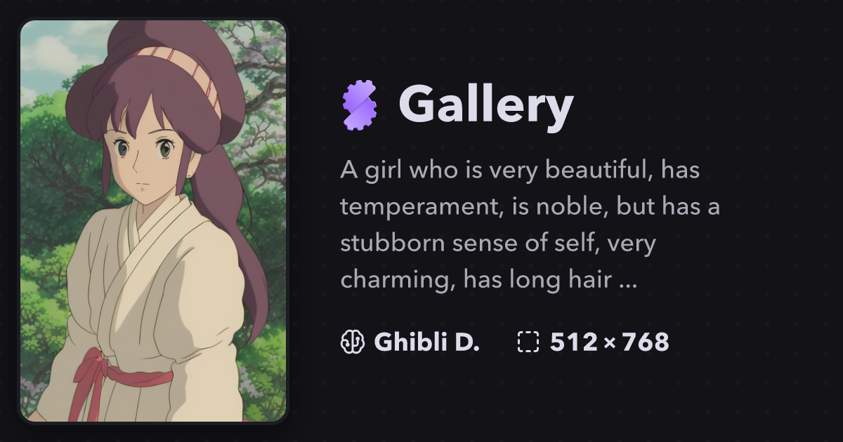 "A girl who is very beautiful, has tem..." | Gallery | Stablecog