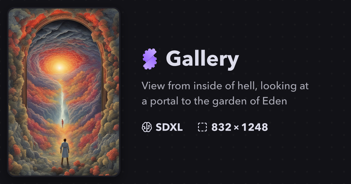 "View from inside of hell, looking at ..." | Gallery | Stablecog