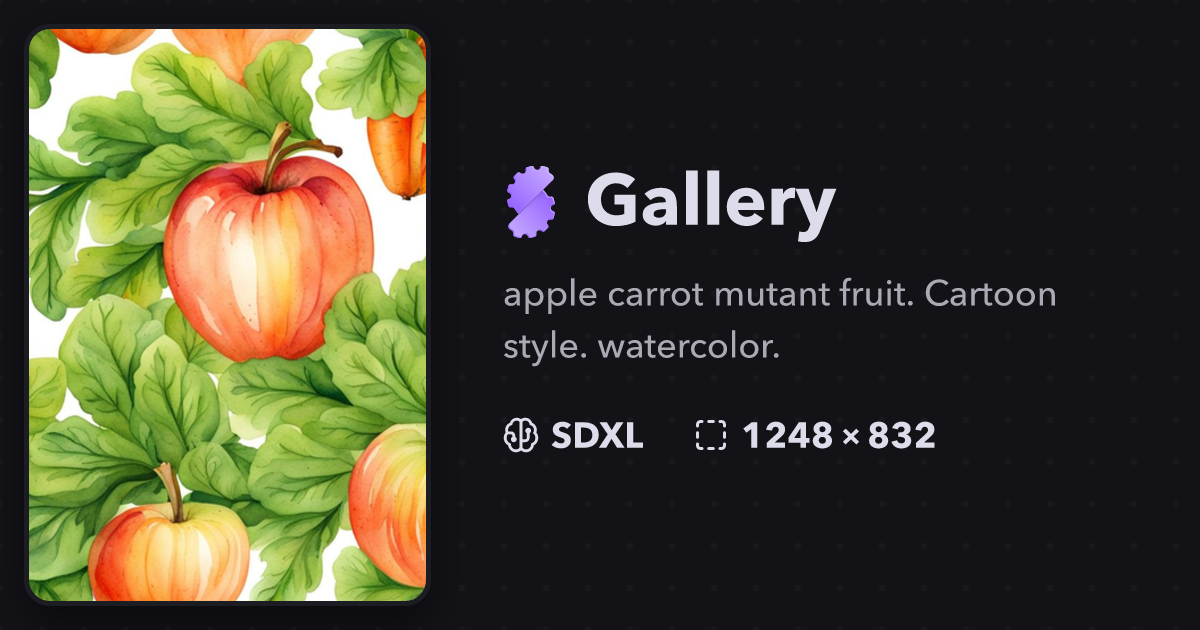 "apple carrot mutant fruit. Cartoon st..." | Gallery | Stablecog