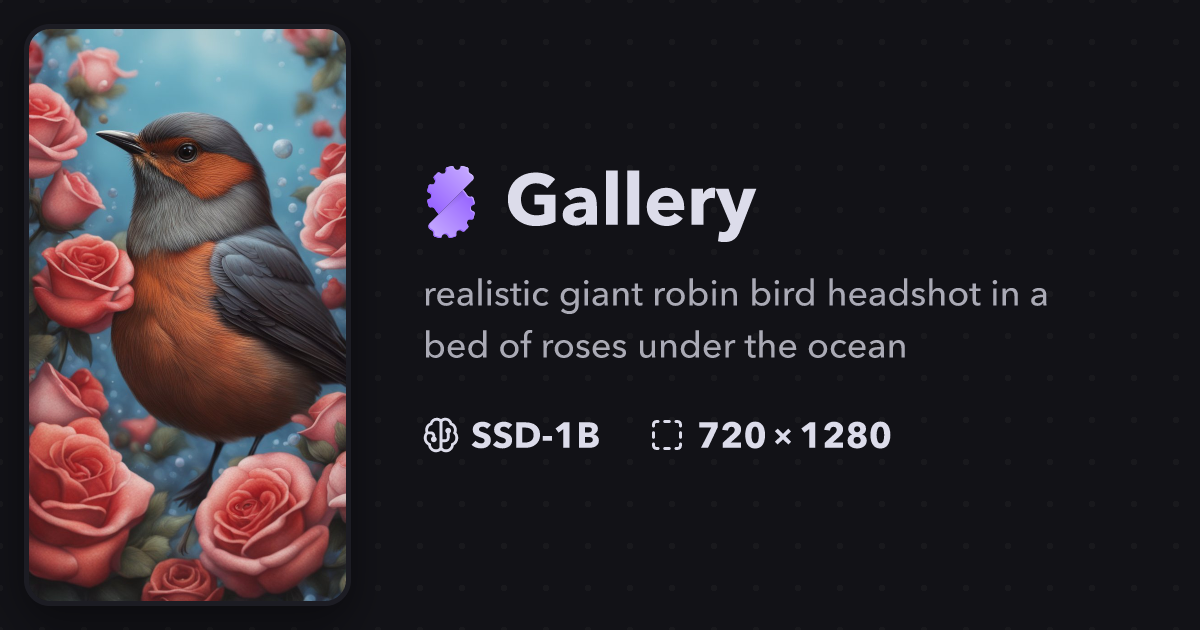 "realistic giant robin bird headshot in a..." | Gallery | Stablecog
