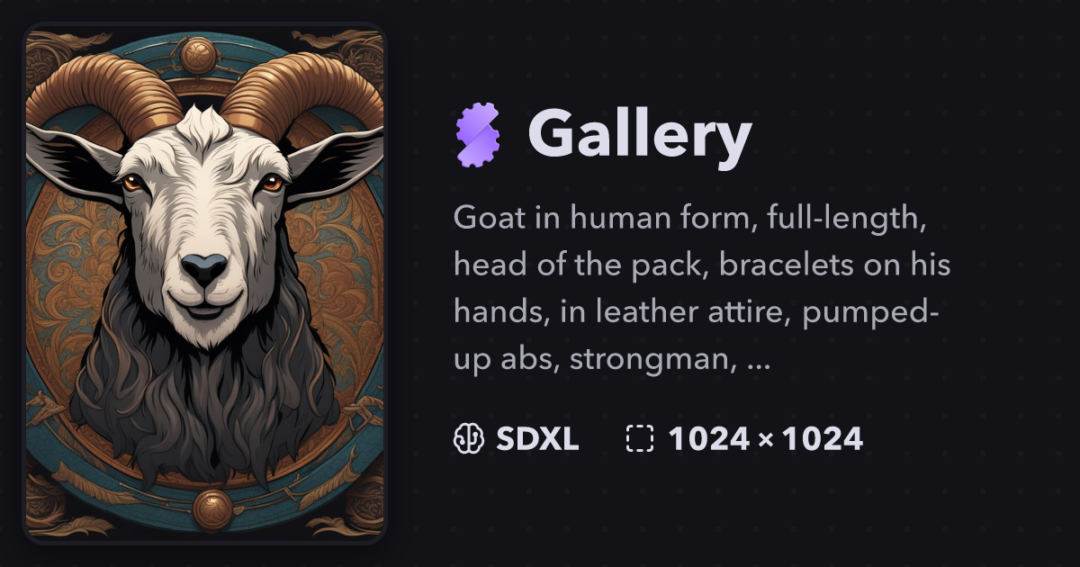 "Goat in human form, full-length, head of..." | Gallery | Stablecog