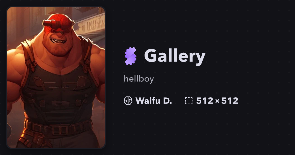 "hellboy" | Gallery | Stablecog