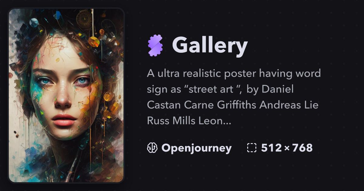 "A ultra realistic poster having word ..." | Gallery | Stablecog