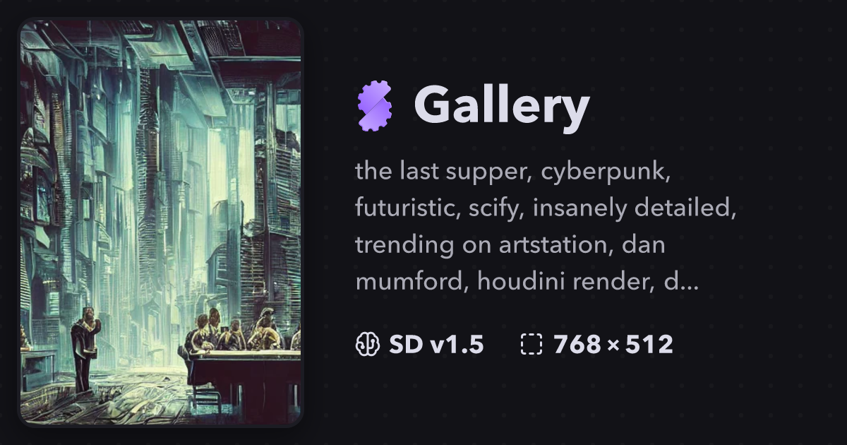 "the last supper, cyberpunk, futuristi..." | Gallery | Stablecog
