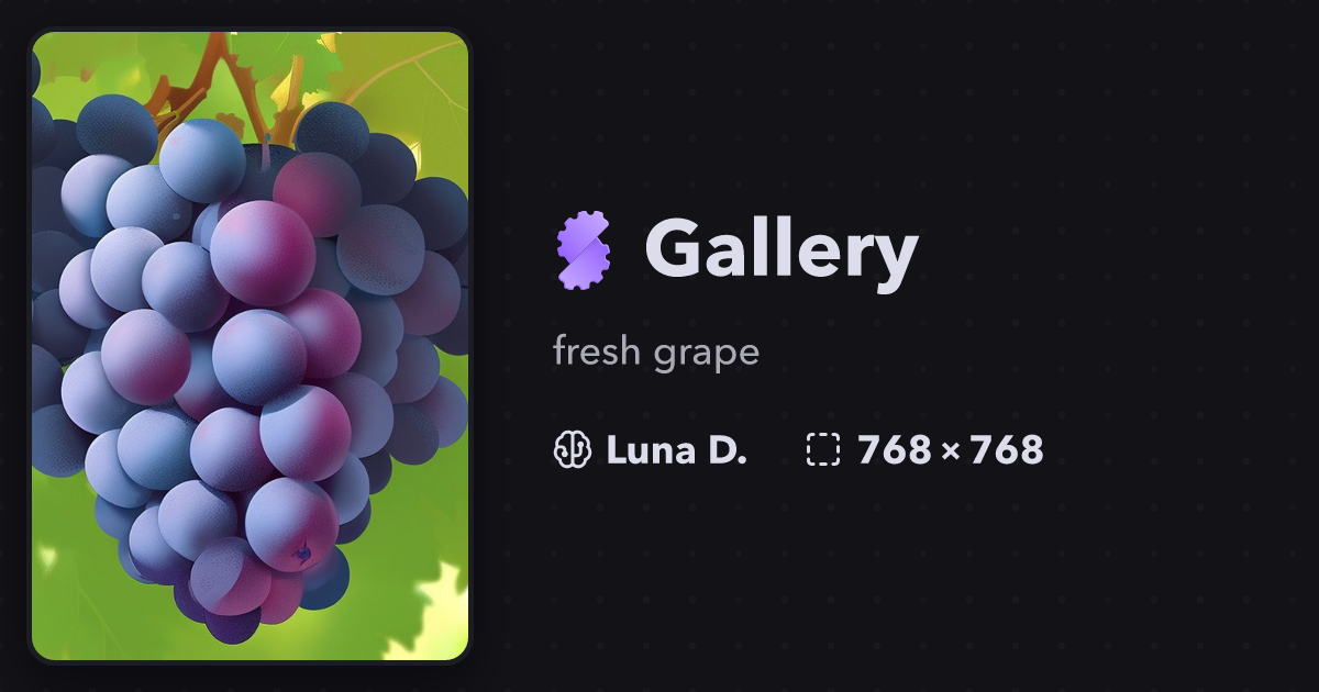 "fresh grape" | Gallery | Stablecog