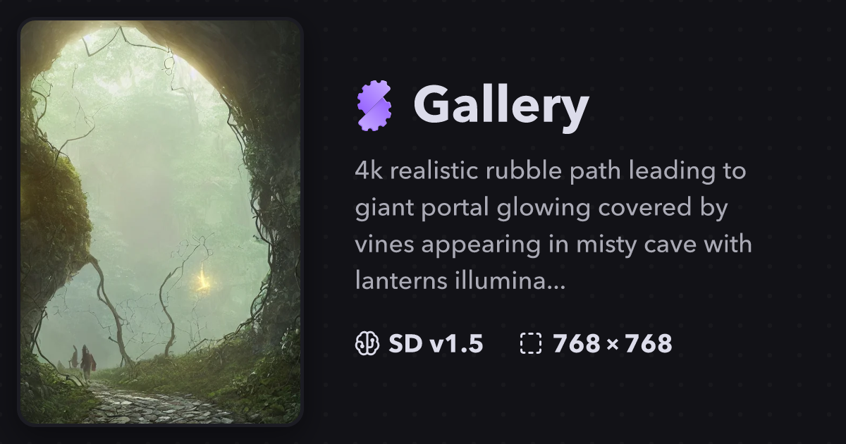 "4k realistic rubble path leading to g..." | Gallery | Stablecog