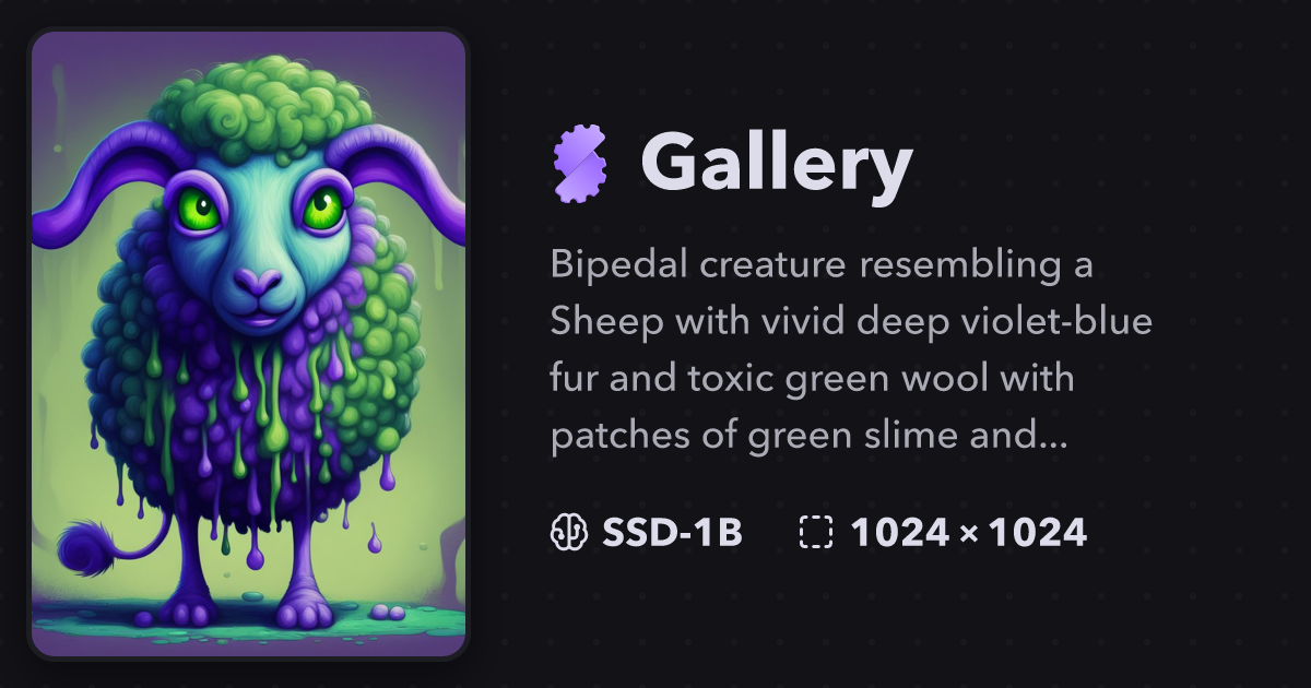"Bipedal creature resembling a Sheep w..." | Gallery | Stablecog