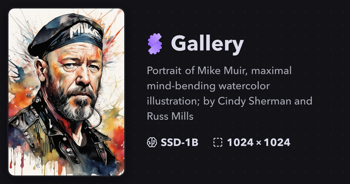 "Portrait of Mike Muir, maximal mind-b..." | Gallery | Stablecog