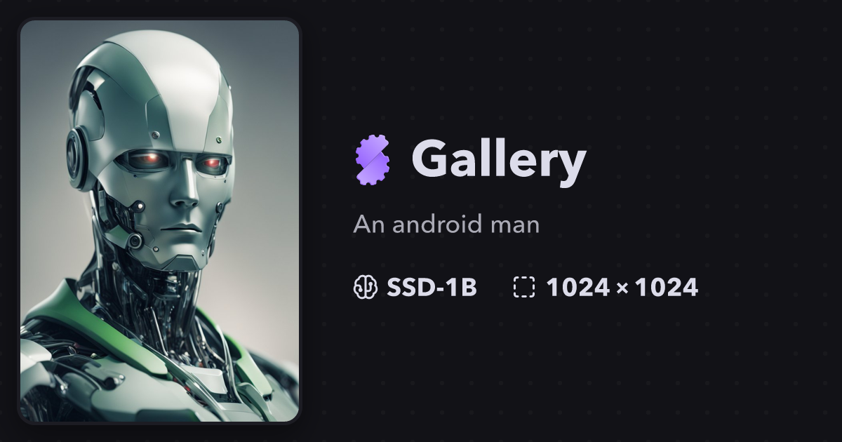 "An android man" | Gallery | Stablecog