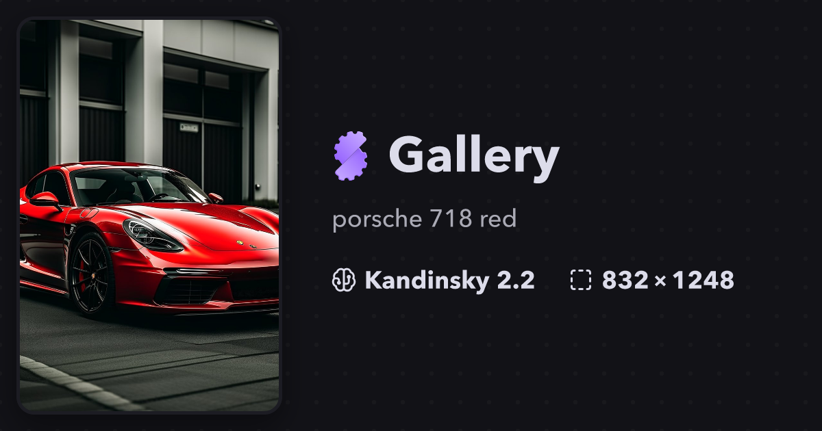 "porsche 718 red" | Gallery | Stablecog