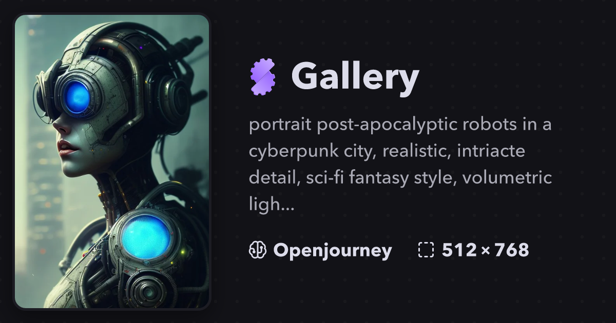 "portrait post-apocalyptic robots in a..." | Gallery | Stablecog