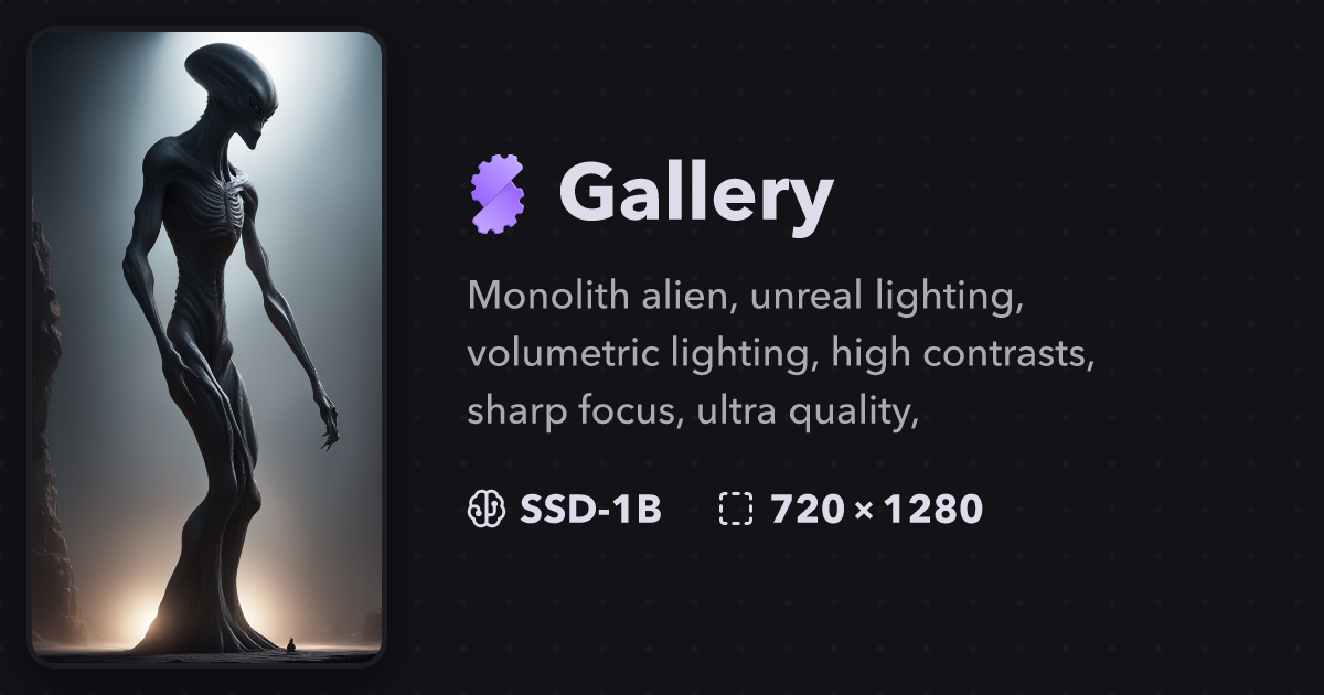"Monolith alien, unreal lighting, volumet..." | Gallery | Stablecog