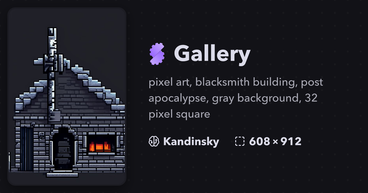"pixel art, blacksmith building, post ..." | Gallery | Stablecog