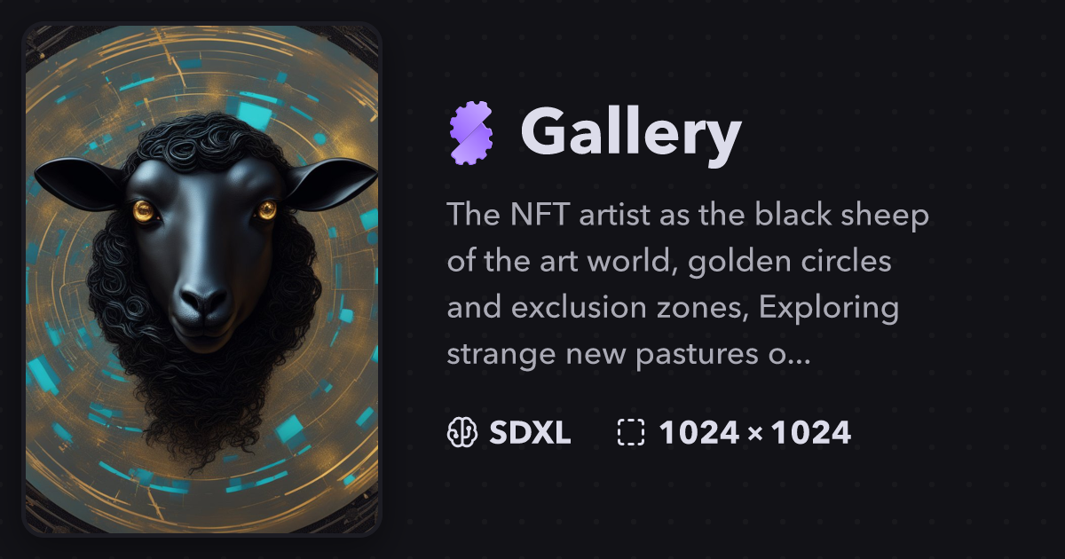 "The NFT artist as the black sheep of ..." | Gallery | Stablecog
