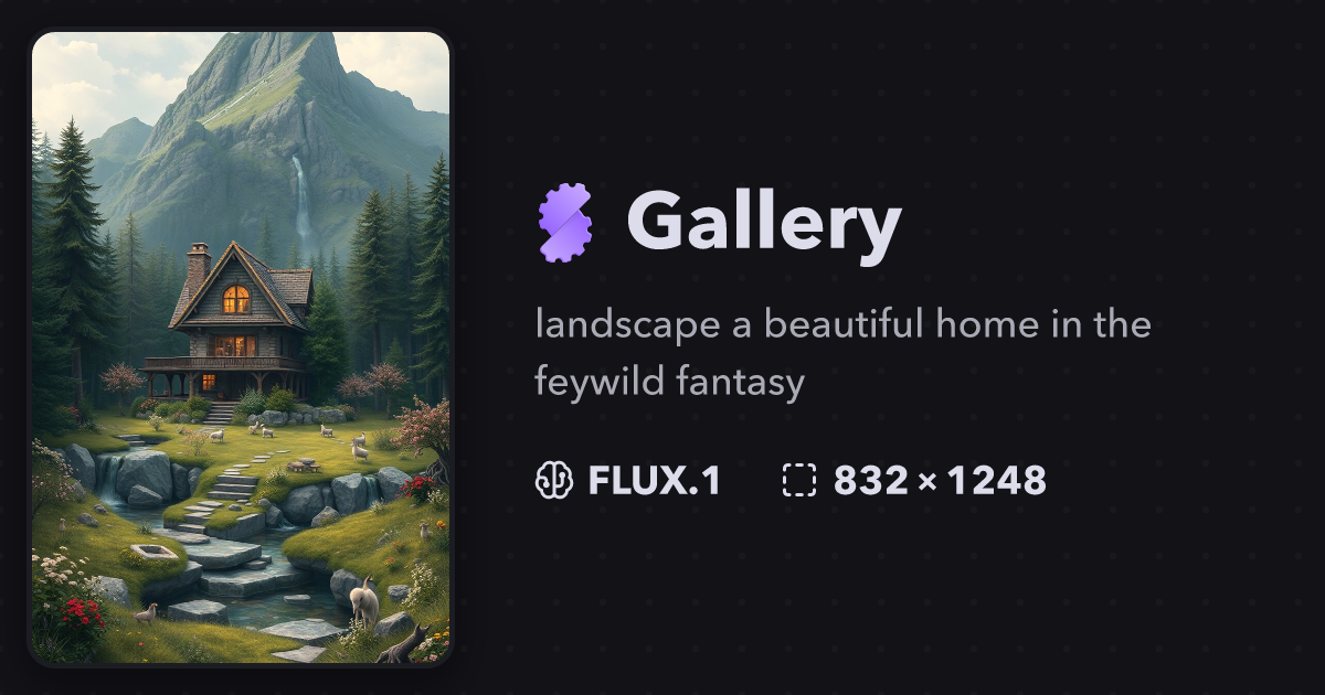 "landscape a beautiful home in the fey..." | Gallery | Stablecog