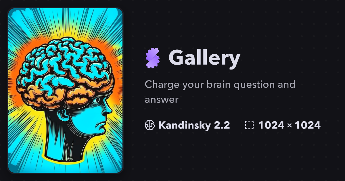 "Charge your brain question and answer" | Gallery | Stablecog