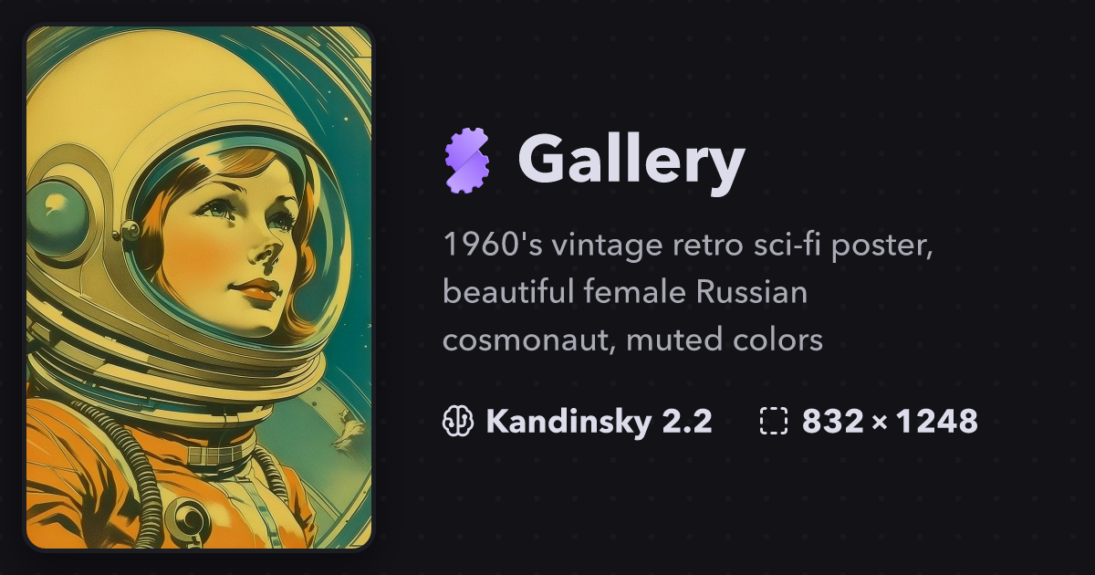 "1960's vintage retro sci-fi poster, b..." | Gallery | Stablecog