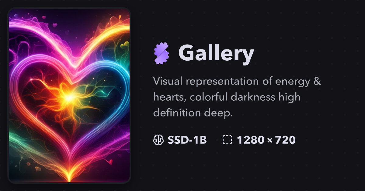 "Visual representation of energy & hearts..." | Gallery | Stablecog