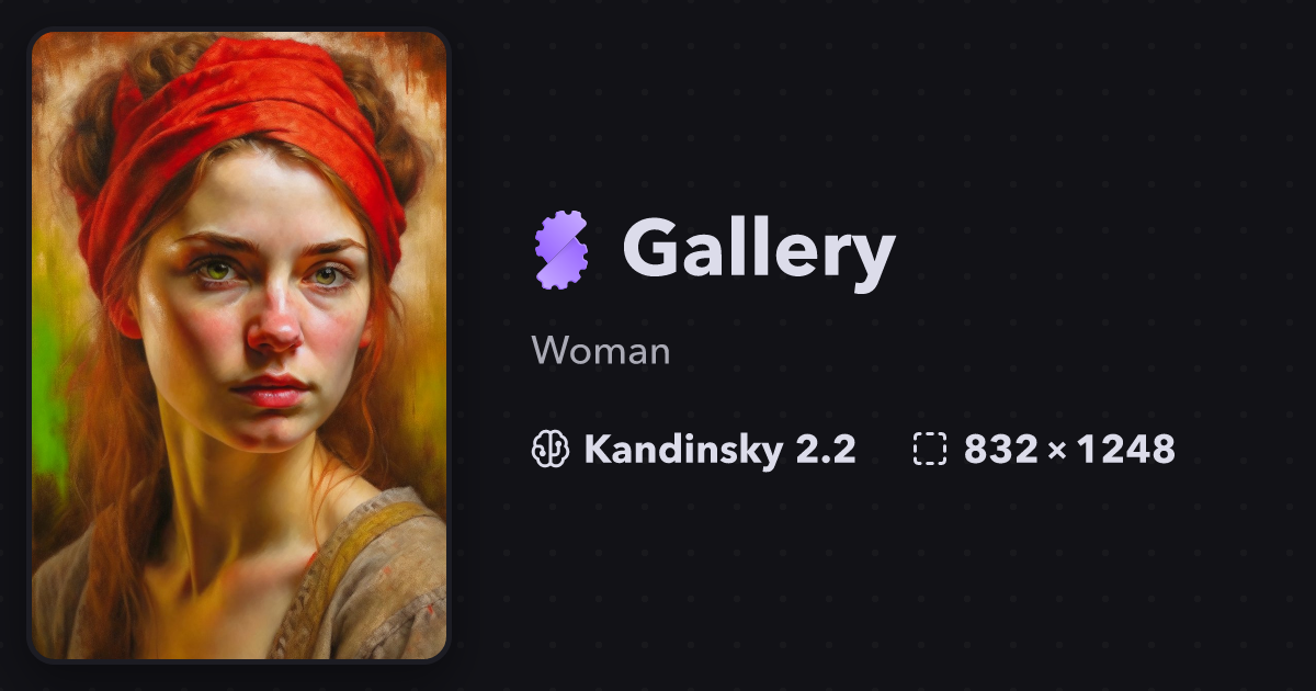 "Woman" | Gallery | Stablecog