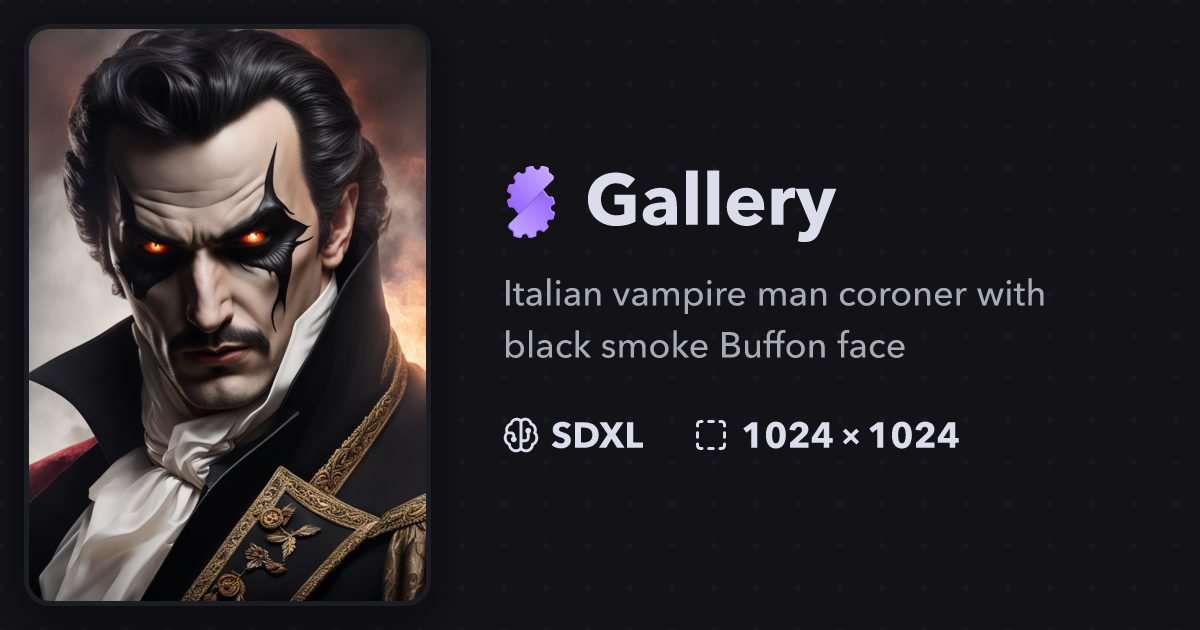 "Italian vampire man coroner with blac..." | Gallery | Stablecog