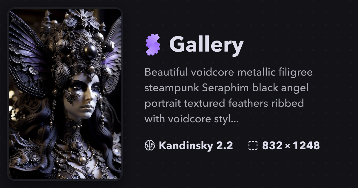 "Beautiful voidcore metallic filigree ..." | Gallery | Stablecog