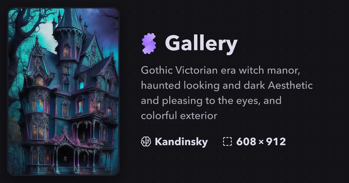 "Gothic Victorian era witch manor, hau..." | Gallery | Stablecog