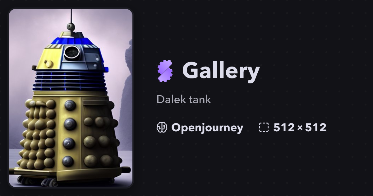 Dalek tank | Gallery