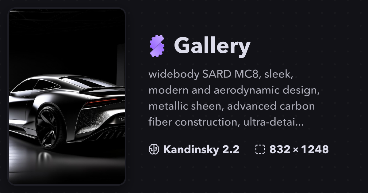 "widebody SARD MC8, sleek, modern and aer..." | Gallery | Stablecog
