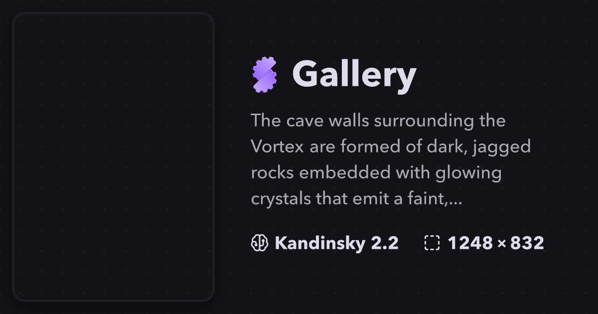 "The cave walls surrounding the Vortex ar..." | Gallery | Stablecog
