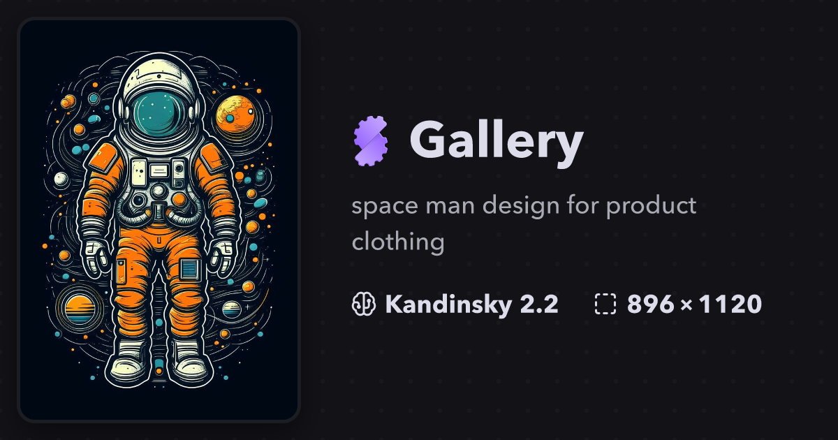 "space man design for product clothing" | Gallery | Stablecog