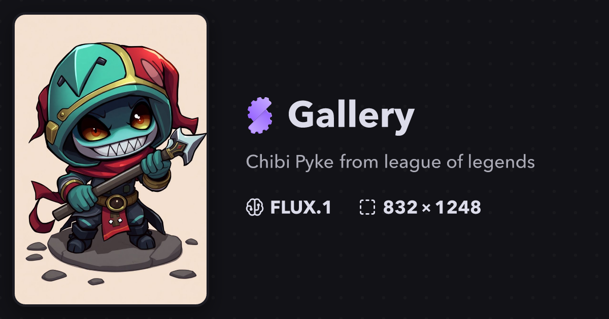 "Chibi Pyke from league of legends" | Gallery | Stablecog