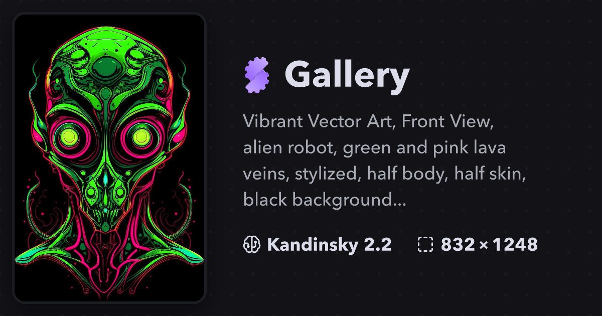 "Vibrant Vector Art, Front View, alien ro..." | Gallery | Stablecog