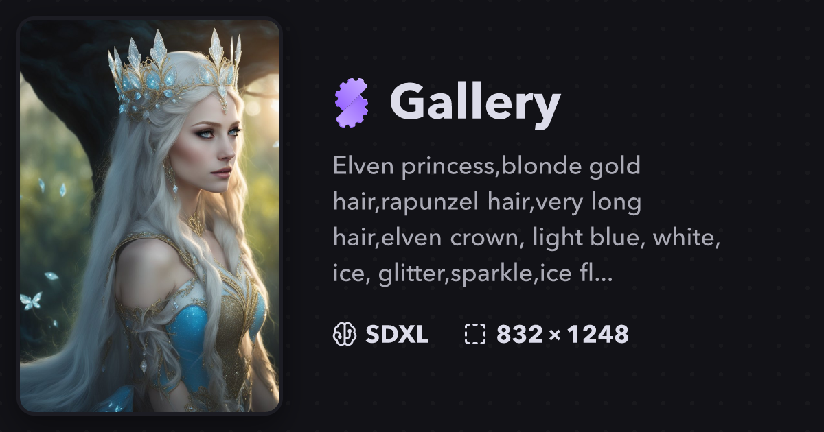 "Elven princess,blonde gold hair,rapun..." | Gallery | Stablecog