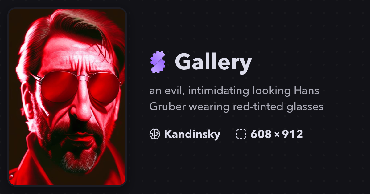 "an evil, intimidating looking Hans Gr..." | Gallery | Stablecog