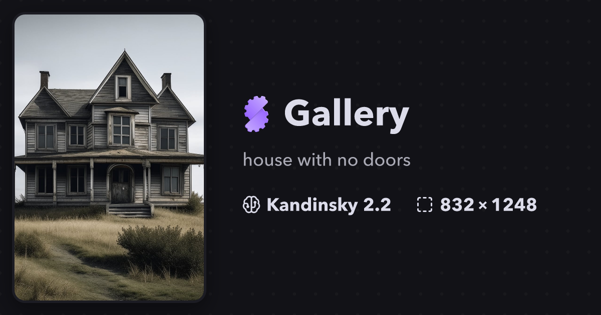 "house with no doors" | Gallery | Stablecog